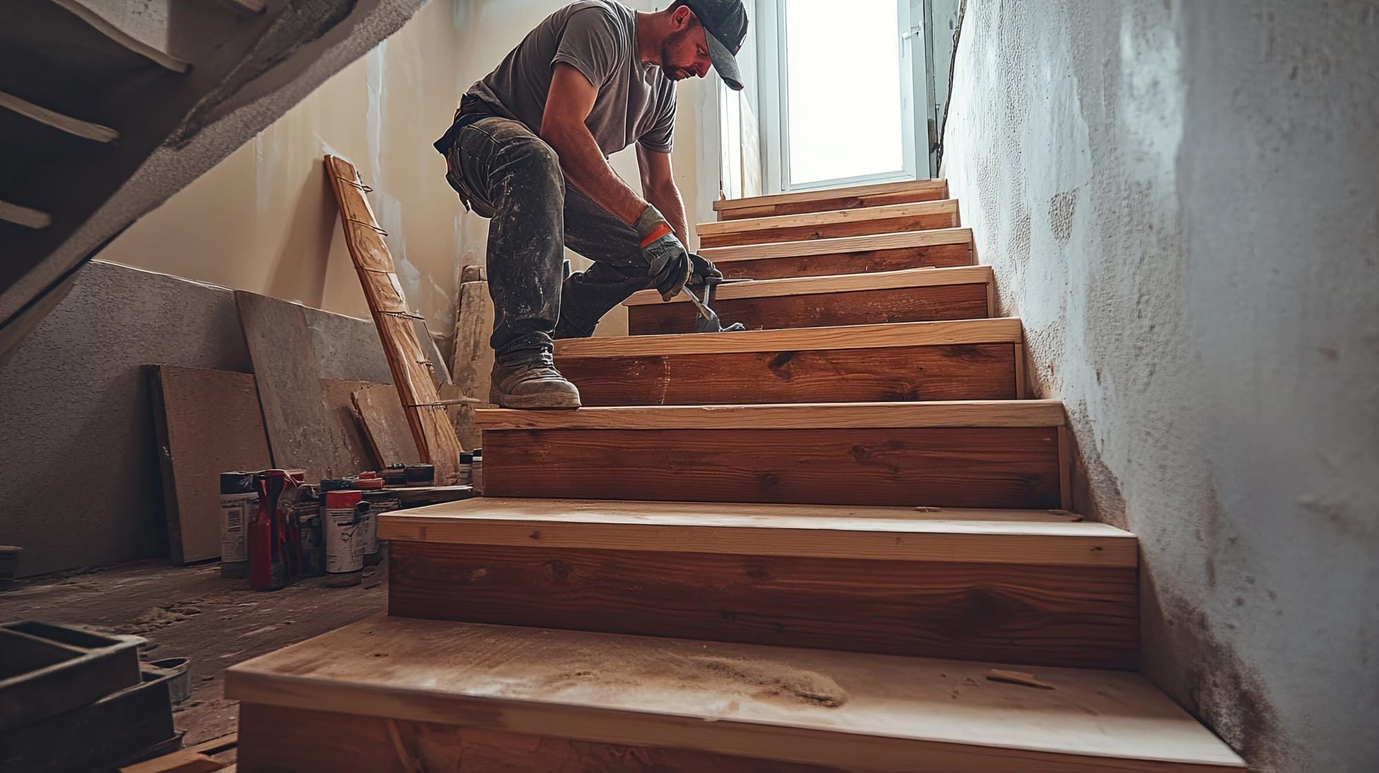 Cladding A Staircase With Engineered Wood Flooring Jla